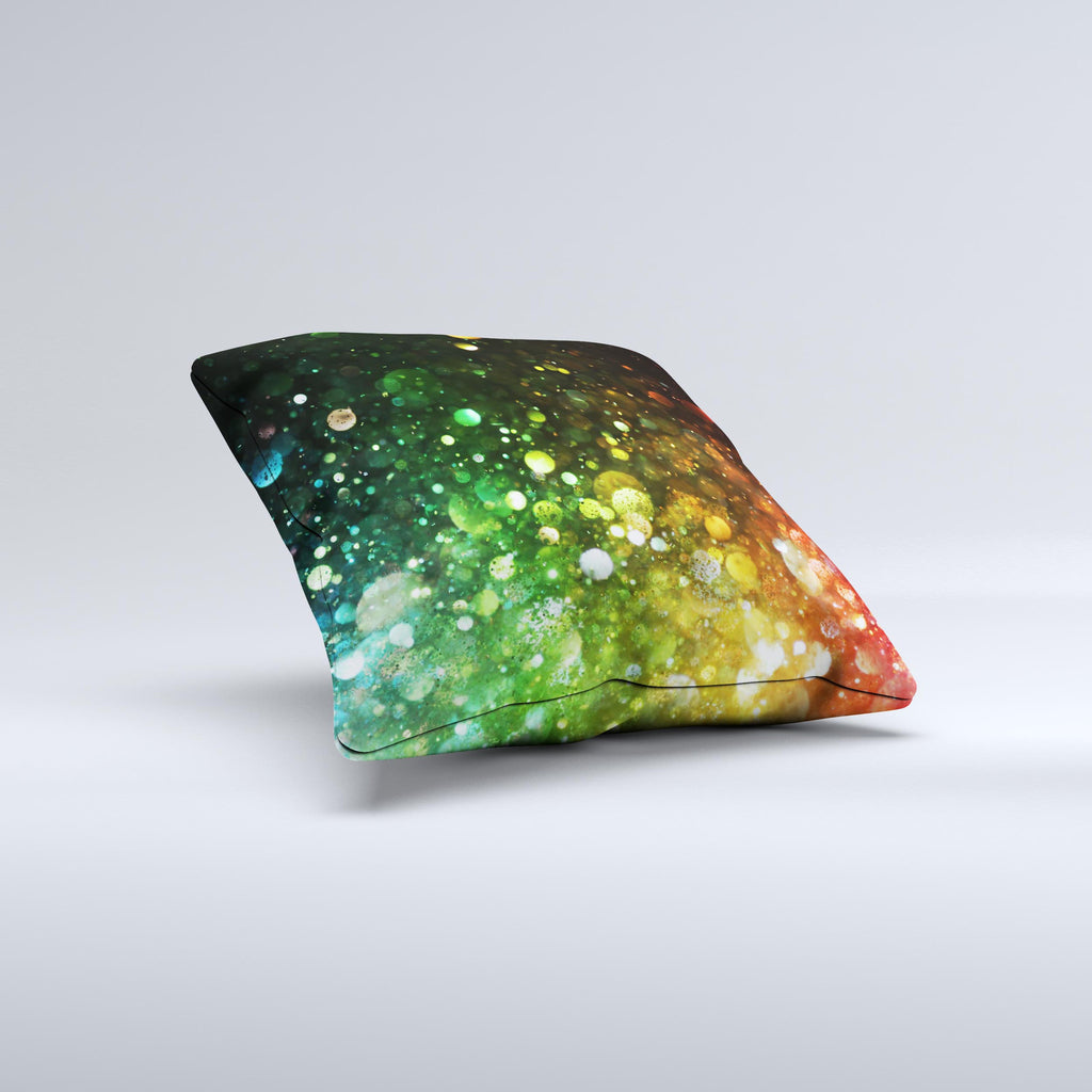 Neon Glowing Grunge Drops ink-Fuzed Decorative Throw Pillow – DesignSkinz