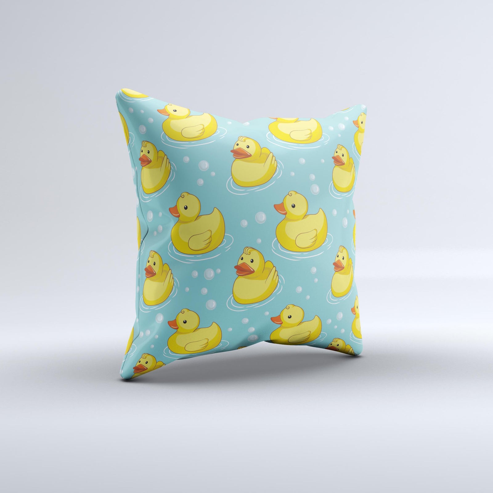 Cute Rubber Duckees Ink-Fuzed Decorative Throw Pillow – DesignSkinz