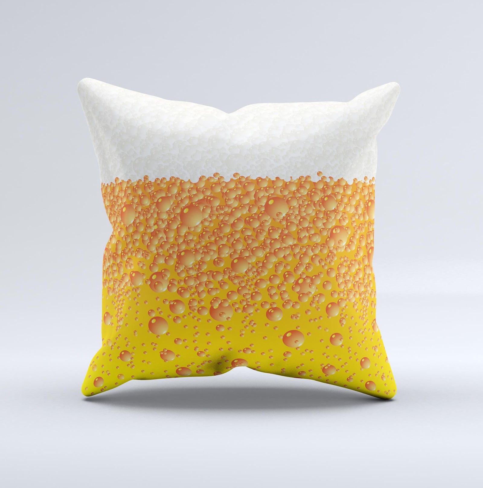 Fizzy Cold Beer Ink-Fuzed Decorative Throw Pillow – DesignSkinz
