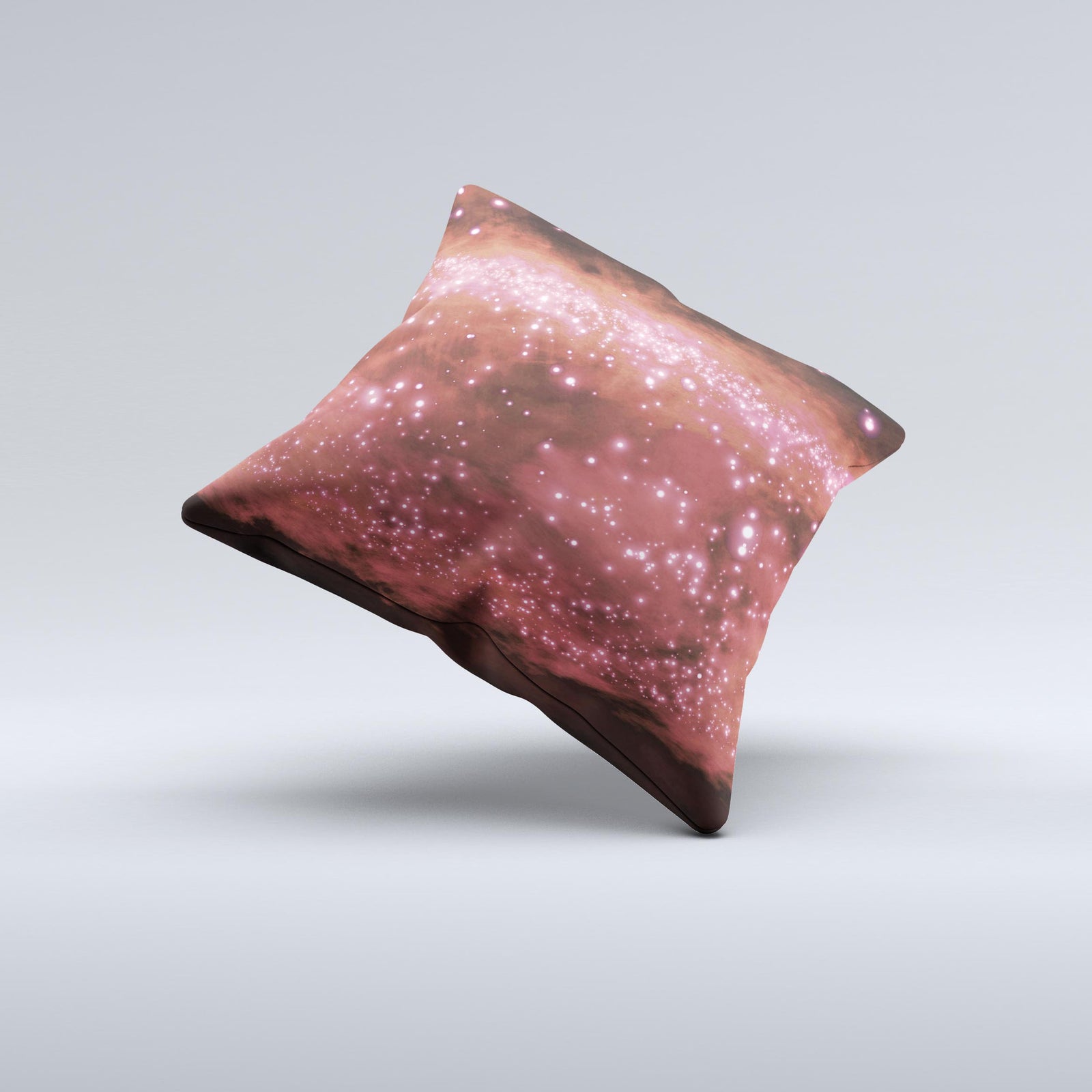 Glowing Light Red Orbs of Light Ink-Fuzed Decorative Throw Pillow ...