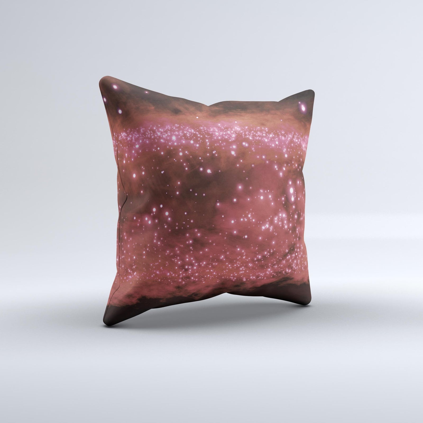 Glowing Light Red Orbs of Light Ink-Fuzed Decorative Throw Pillow ...