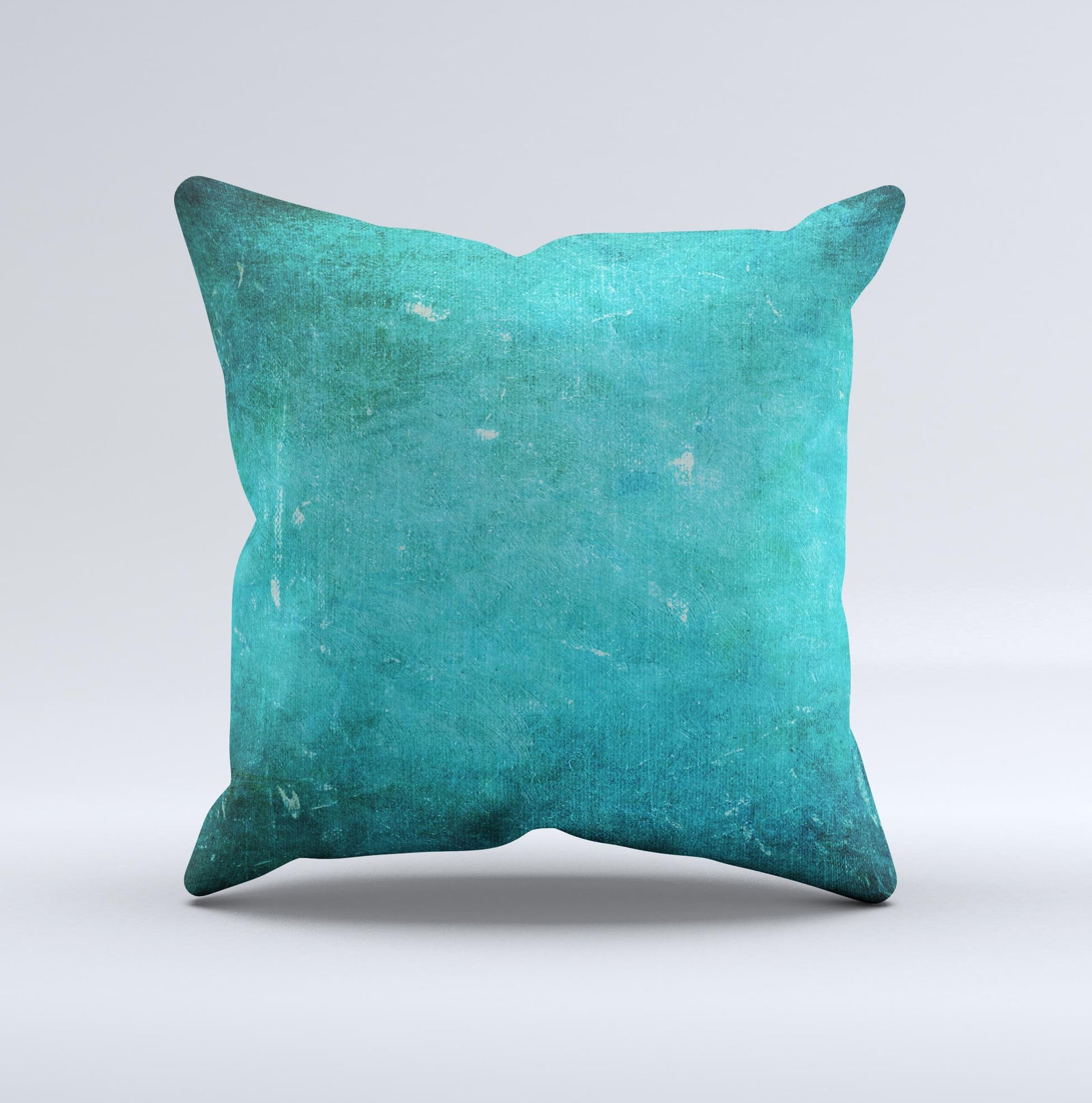 Grunge Green Textured Surface Ink-Fuzed Decorative Throw Pillow ...