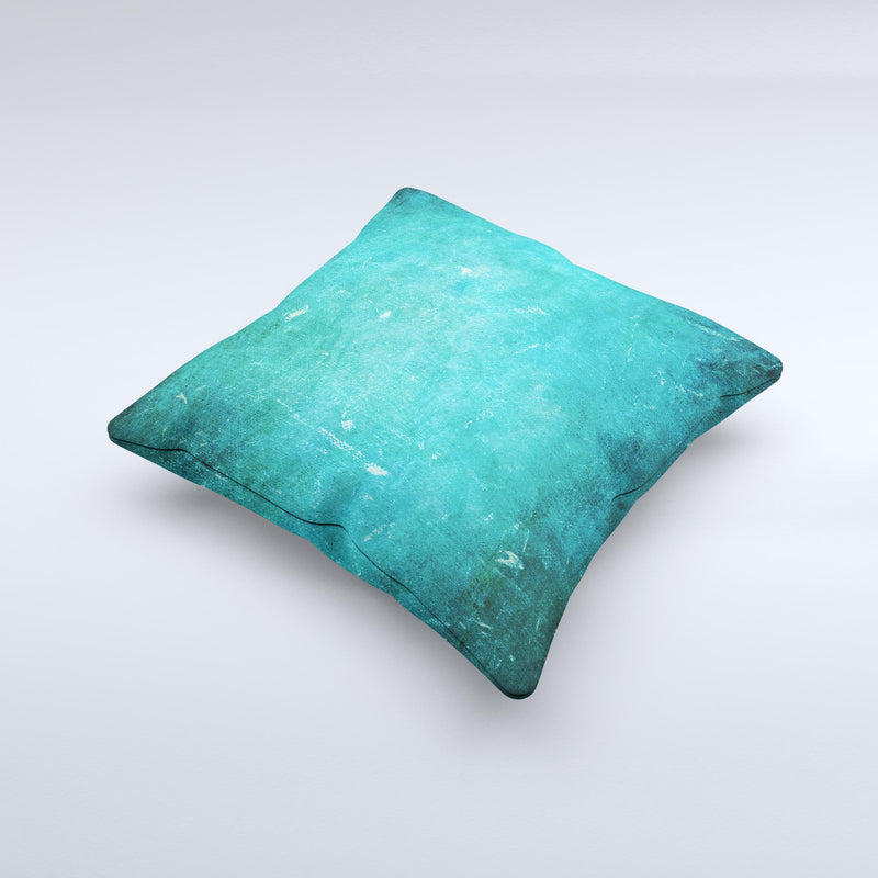 Grunge Green Textured Surface Ink-Fuzed Decorative Throw Pillow ...
