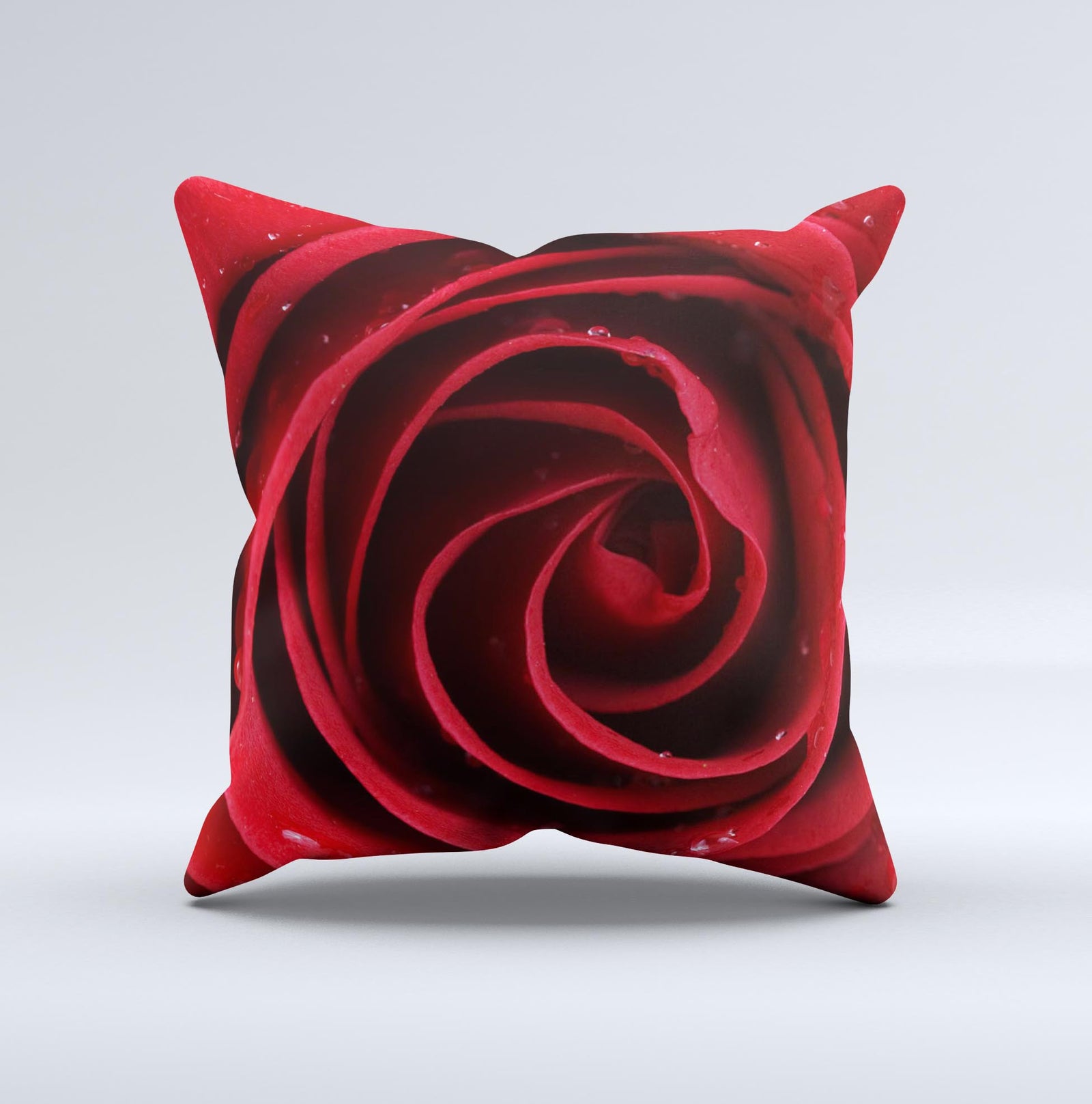 Layered Red Rose Ink-Fuzed Decorative Throw Pillow – DesignSkinz