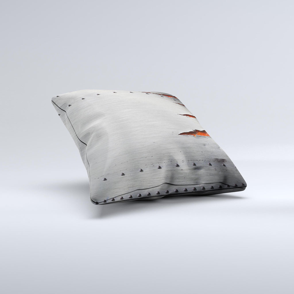 Ripped Red-Core Metal Ink-Fuzed Decorative Throw Pillow – DesignSkinz