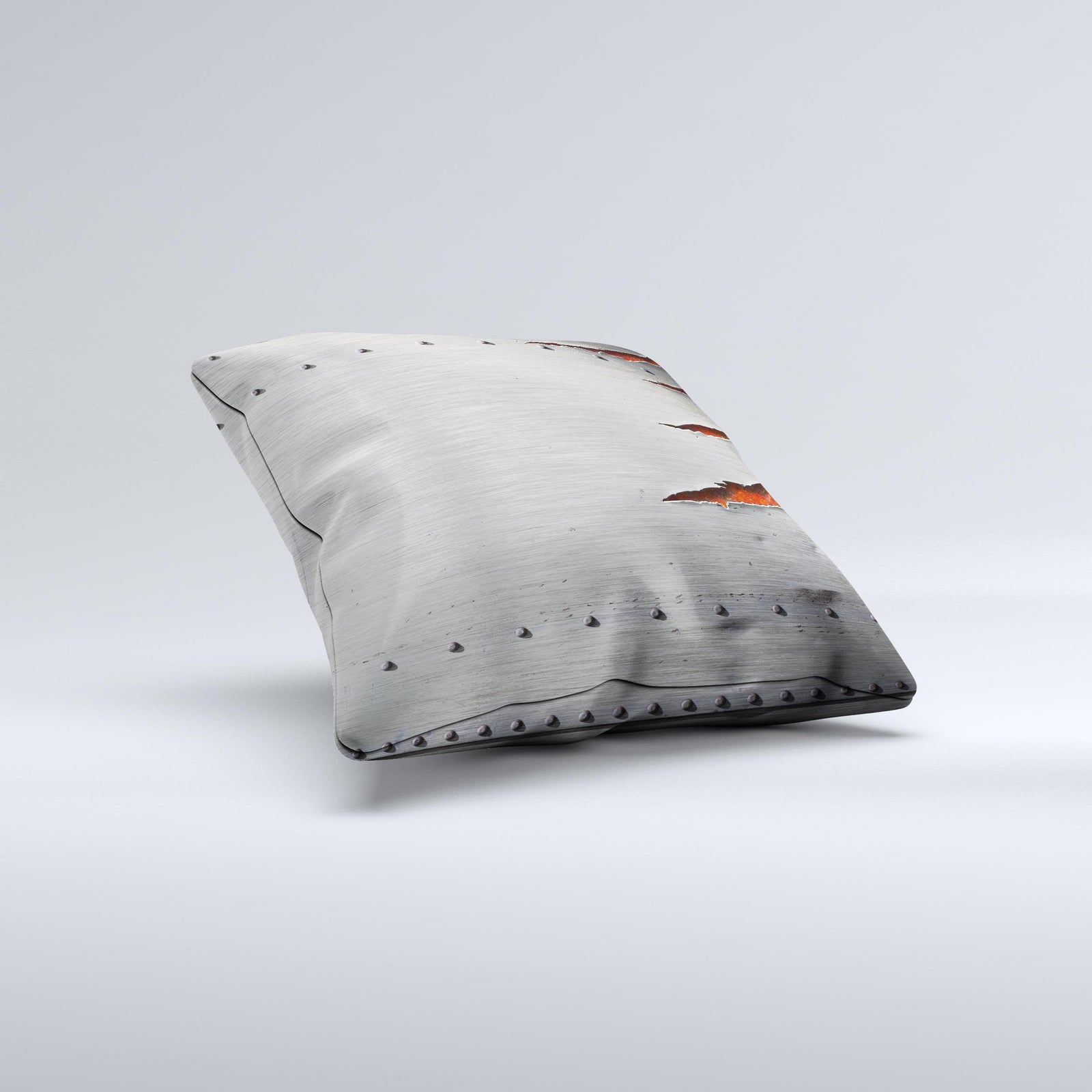 Ripped Red-Core Metal Ink-Fuzed Decorative Throw Pillow – DesignSkinz