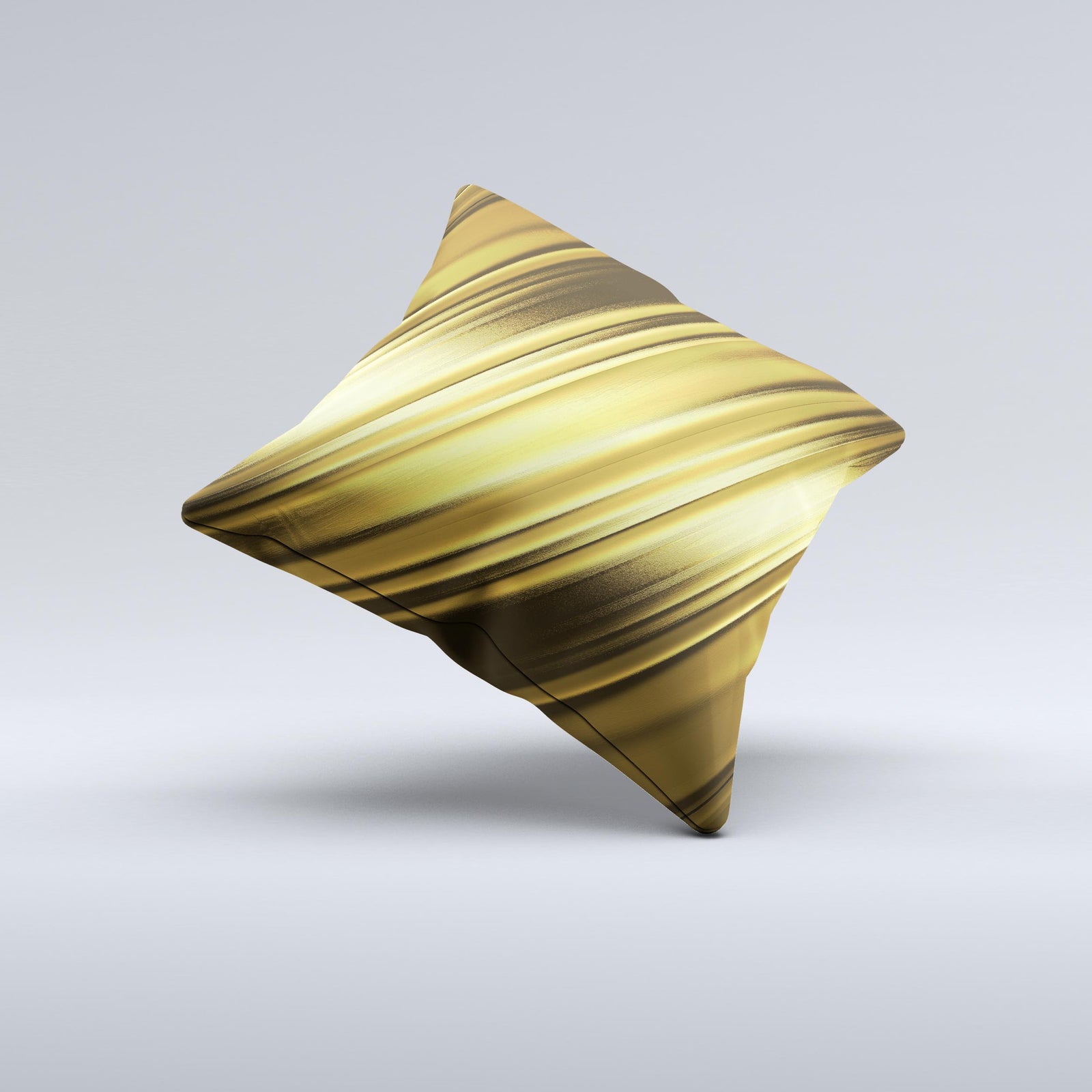 Shimmering Slanted Gold Texture Ink-Fuzed Decorative Throw Pillow ...