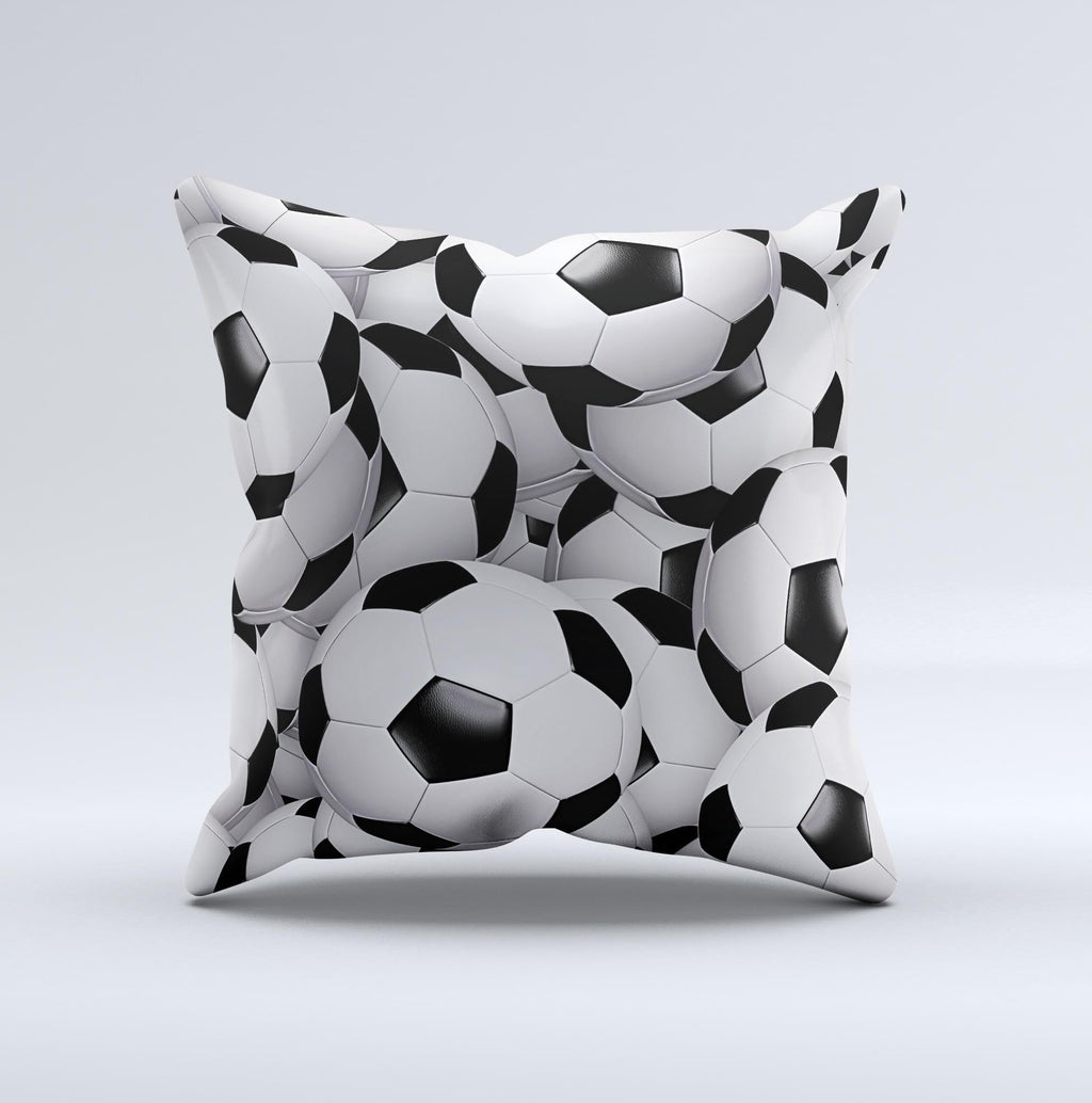 Soccer Ball Overlay Ink-Fuzed Decorative Throw Pillow – DesignSkinz