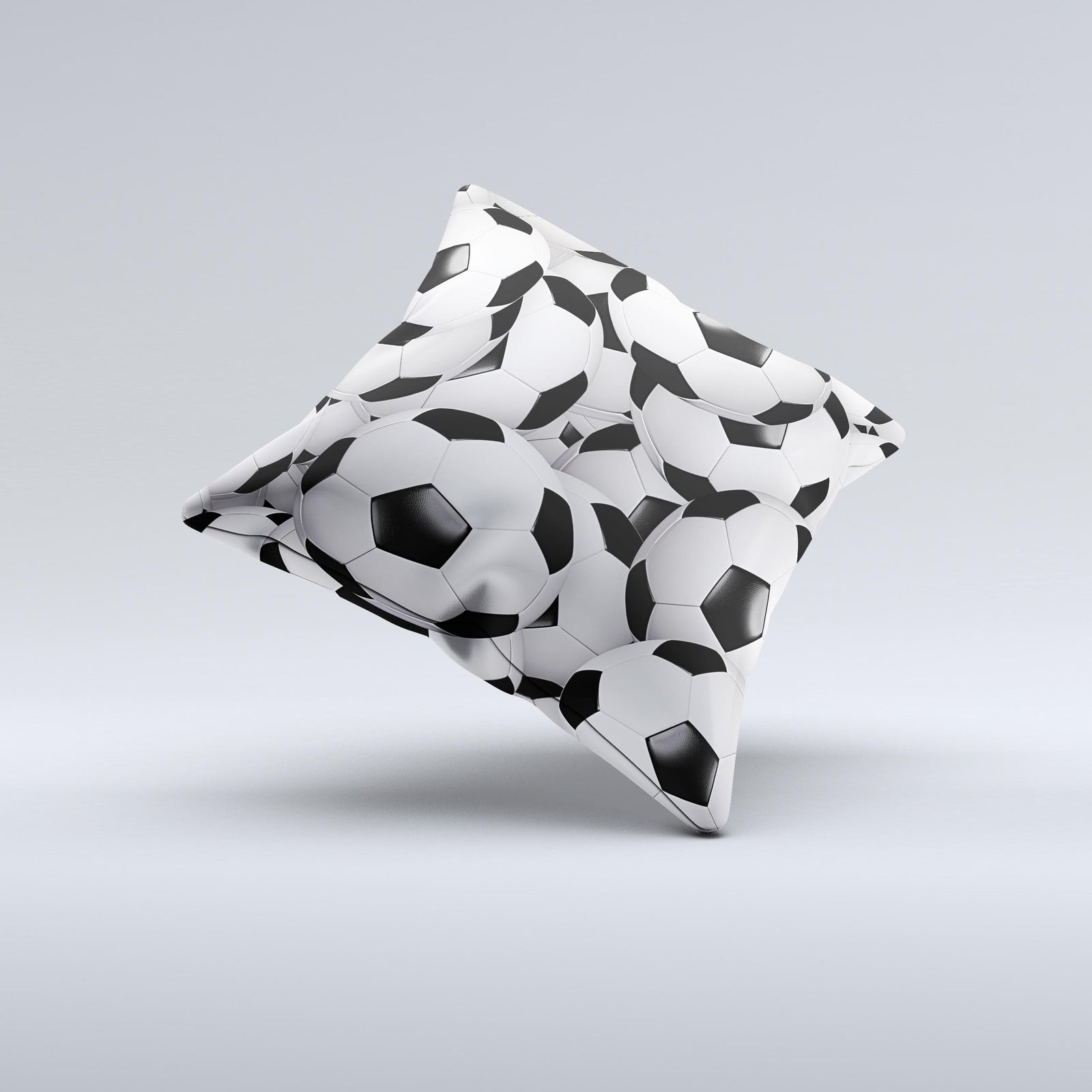 Soccer Ball Overlay Ink-Fuzed Decorative Throw Pillow – DesignSkinz