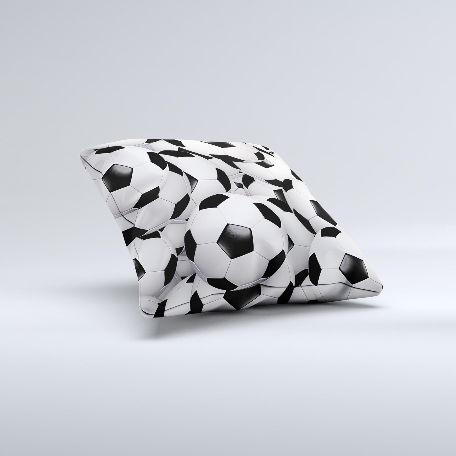 Soccer Ball Overlay Ink-Fuzed Decorative Throw Pillow – DesignSkinz