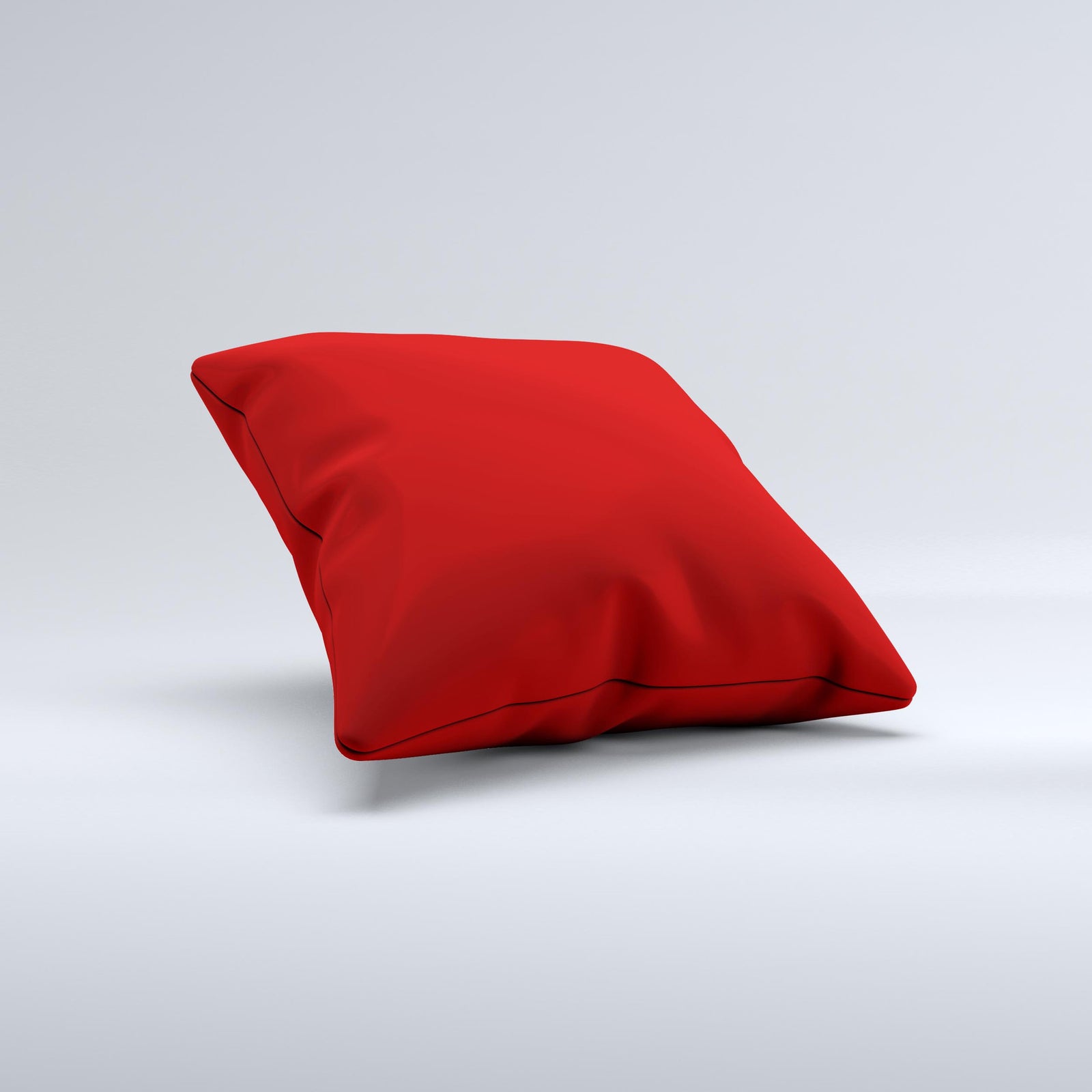 Solid Dark Red Ink-Fuzed Decorative Throw Pillow – DesignSkinz