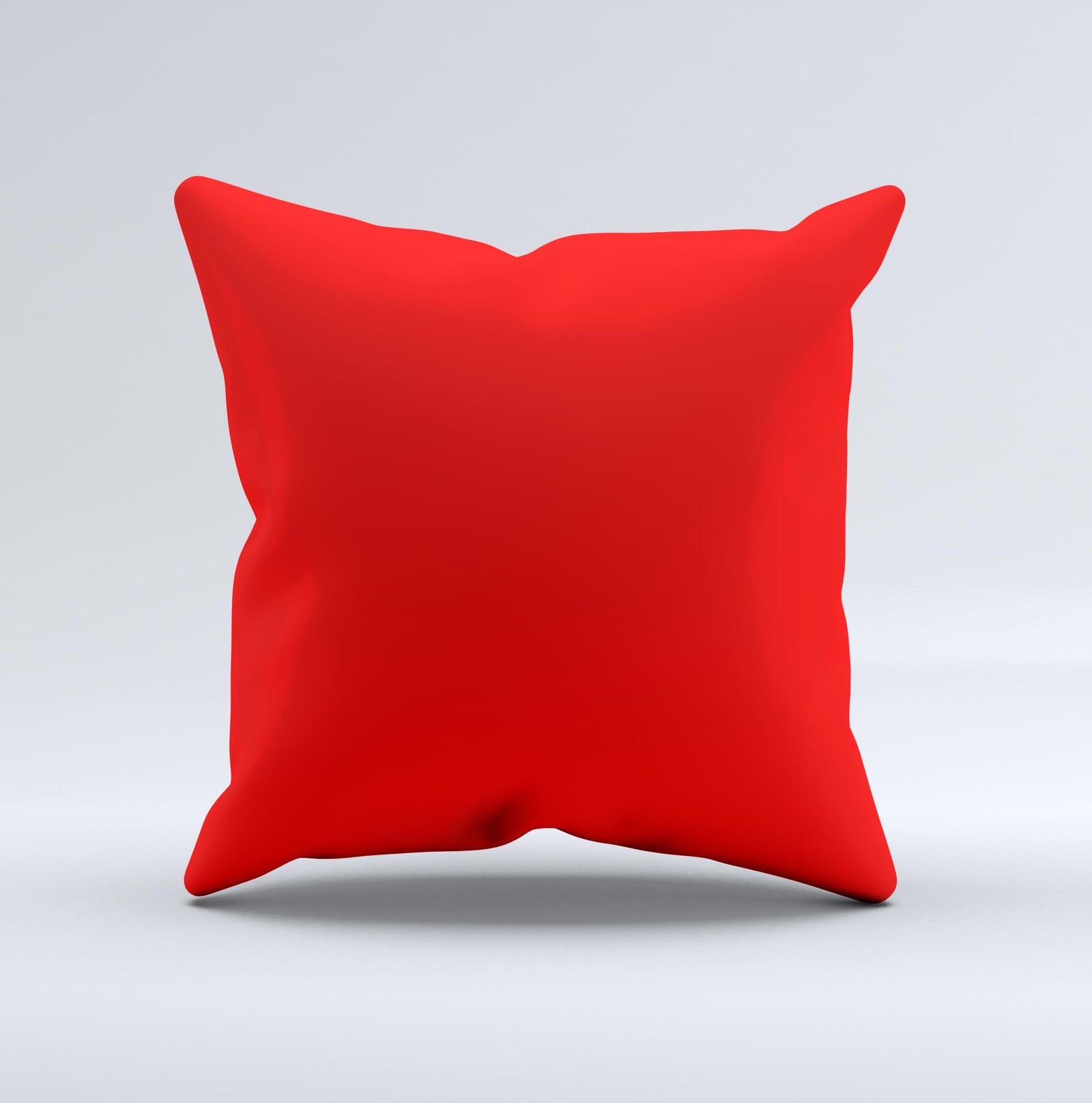 Solid Red Ink-Fuzed Decorative Throw Pillow – DesignSkinz