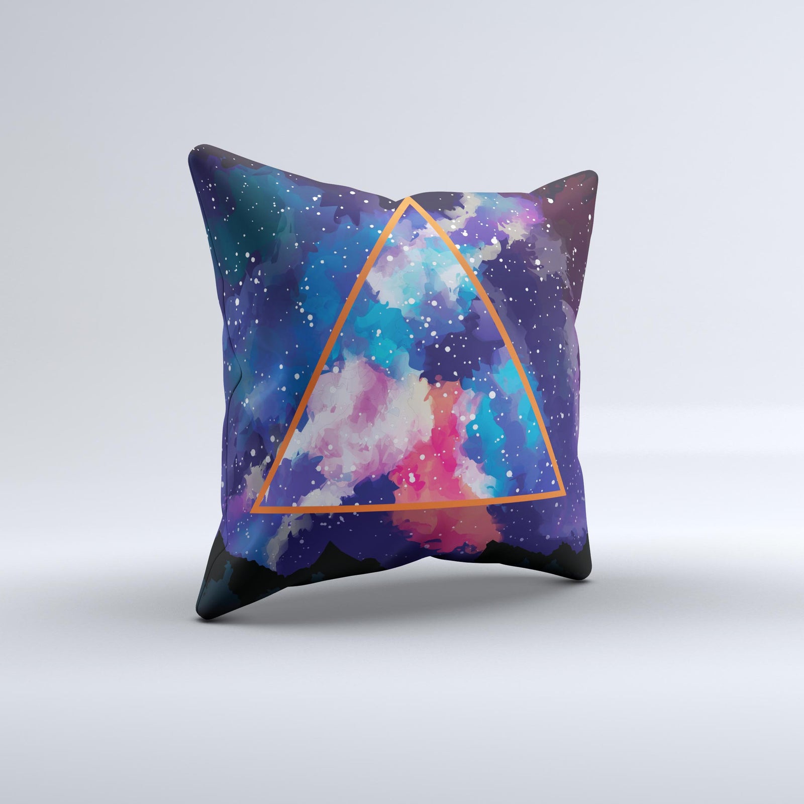 The Trilateral Eternal Space ink-Fuzed Decorative Throw Pillow ...