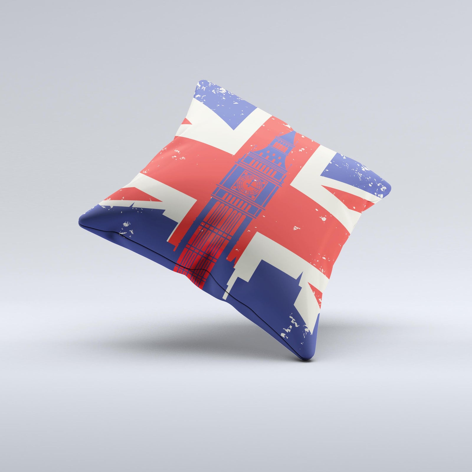 Vintage London England Flag Ink-Fuzed Decorative Throw Pillow – DesignSkinz