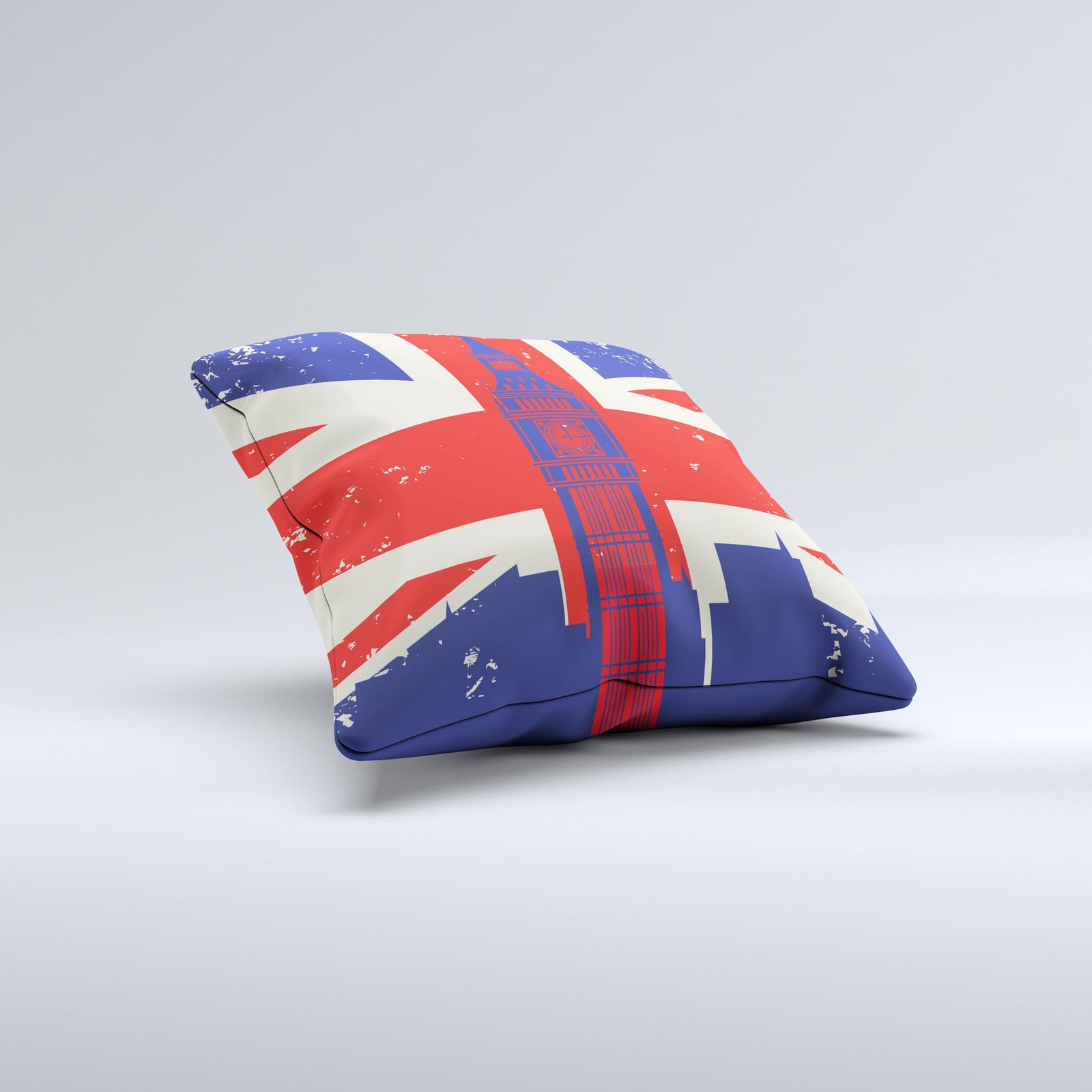 Vintage London England Flag Ink-Fuzed Decorative Throw Pillow – DesignSkinz