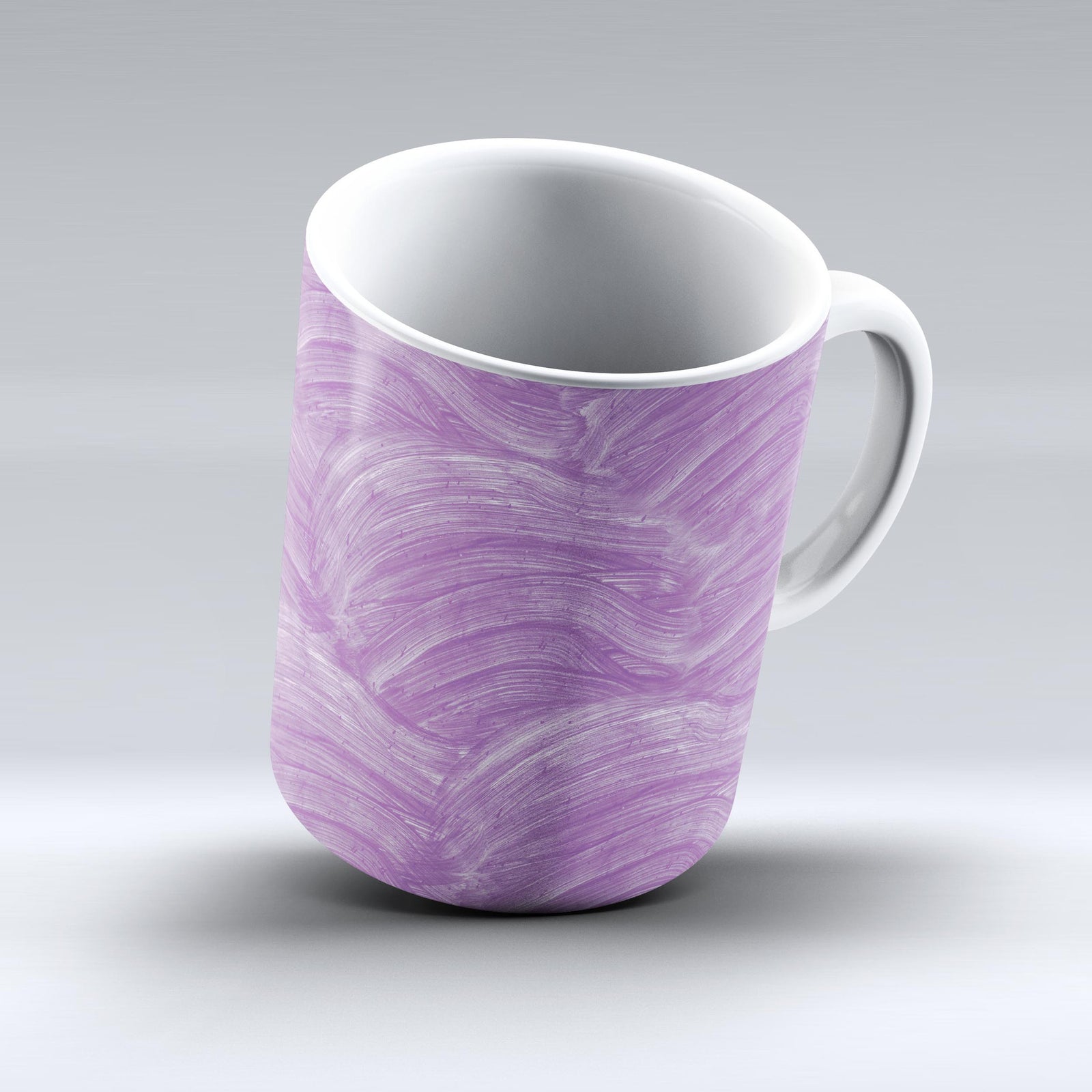 The Purple Brush Strokes ink-Fuzed Ceramic Coffee Mug – DesignSkinz