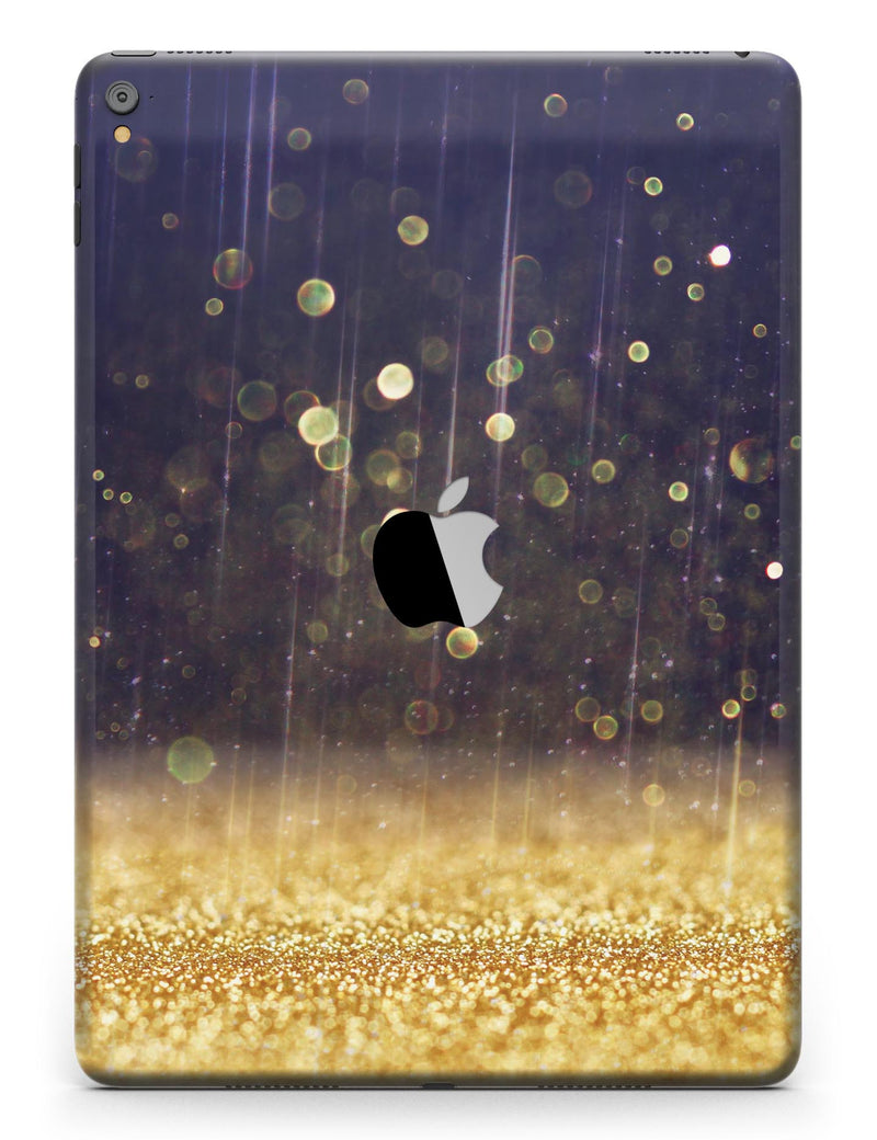 Raining Gold and Purple Sparkle Full Body Skin for the iPad Pro (12.9 ...
