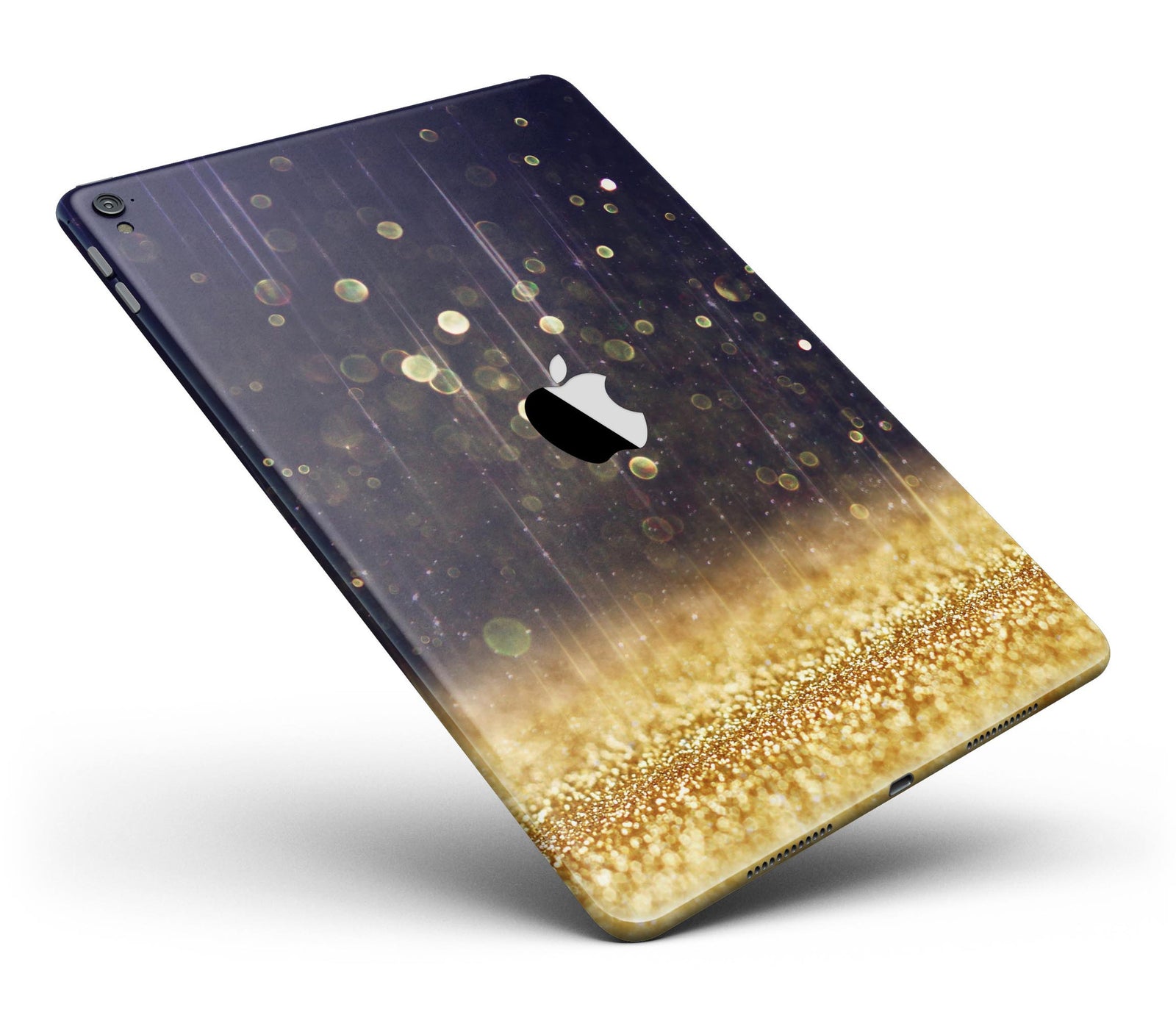 Raining Gold and Purple Sparkle Full Body Skin for the iPad Pro (12.9 ...