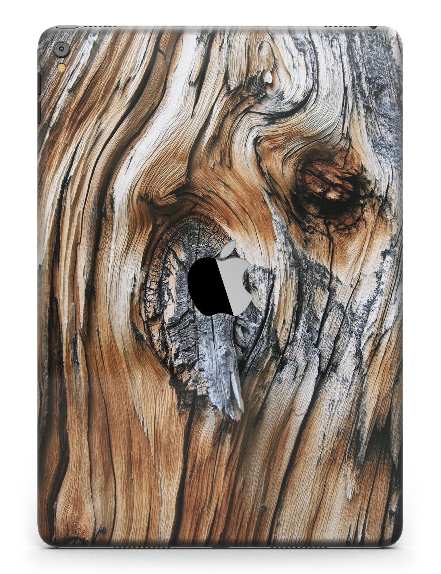 Raw Aged Knobby Wood Full Body Skin for the iPad Pro (12.9" or 9.7" av ...
