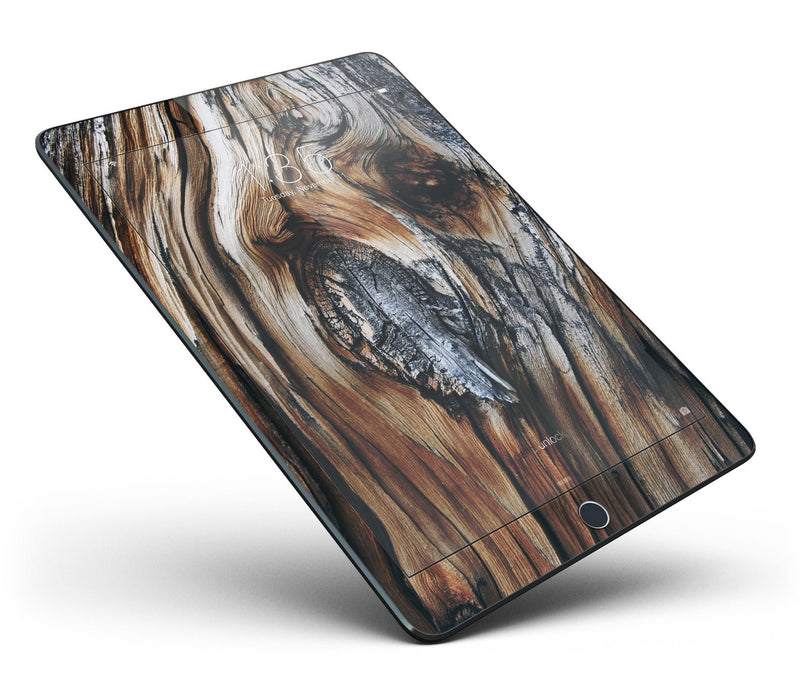 Raw Aged Knobby Wood Full Body Skin for the iPad Pro (12.9" or 9.7" av ...