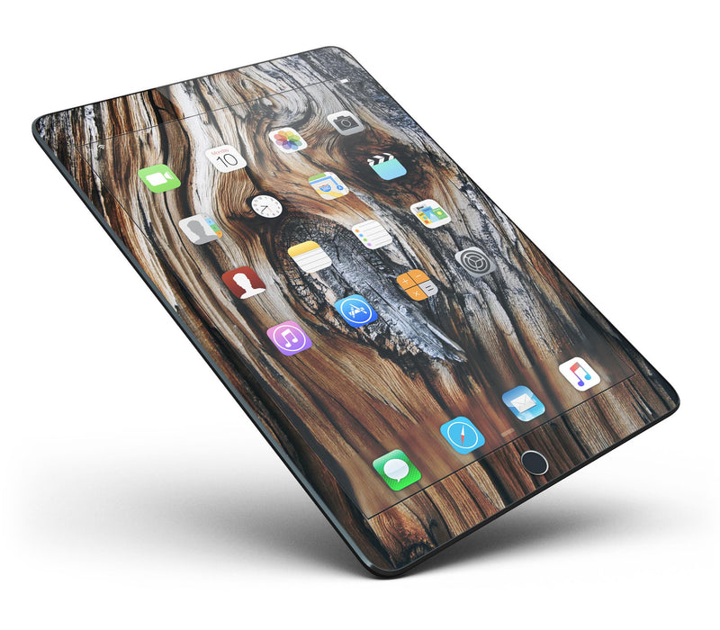 Raw Aged Knobby Wood Full Body Skin for the iPad Pro (12.9" or 9.7" av ...
