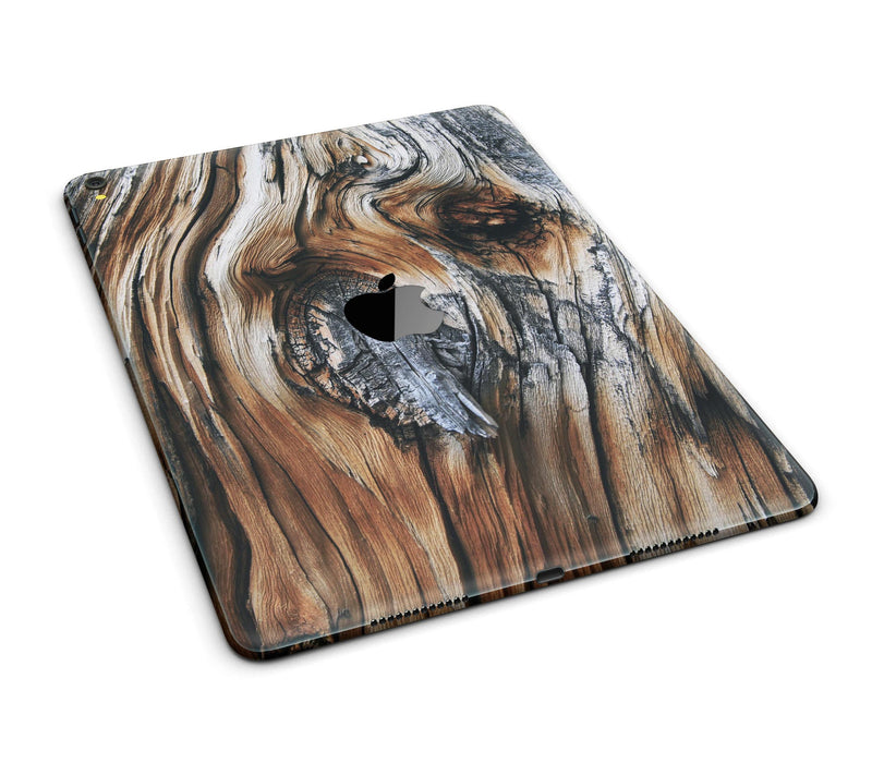 Raw Aged Knobby Wood Full Body Skin for the iPad Pro (12.9" or 9.7" av ...