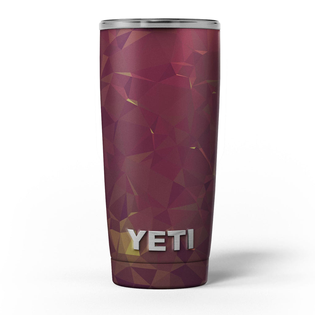 Red Geometric V13 - Skin Decal Vinyl Wrap Kit compatible with the Yeti ...