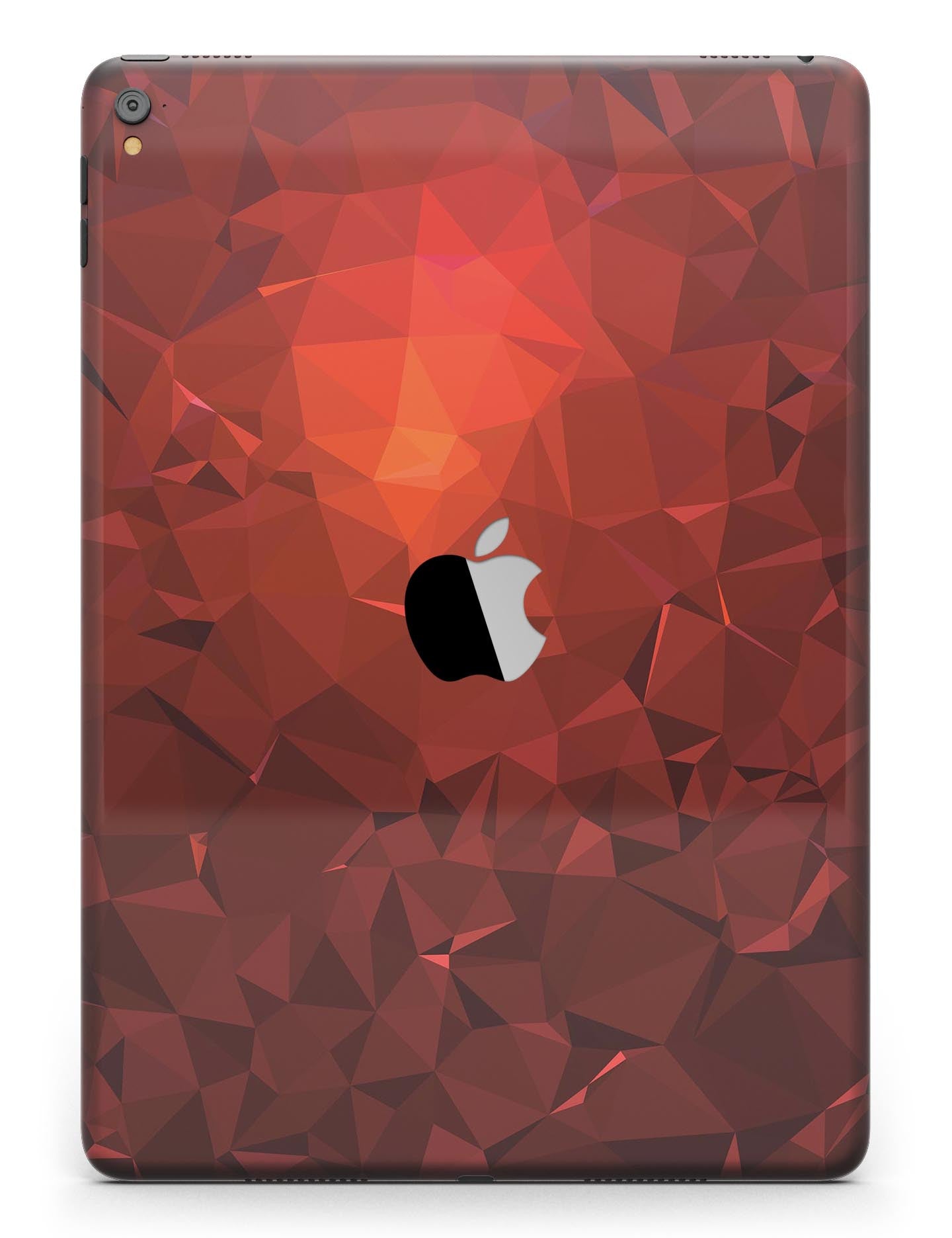 Red Orange Geometric V13 Full Body Skin for the iPad Pro (12.9" or 9.7 ...