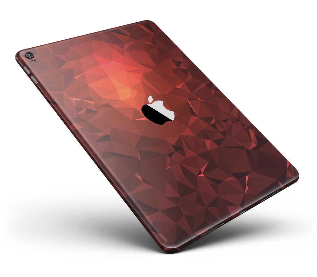 Red Orange Geometric V13 Full Body Skin for the iPad Pro (12.9" or 9.7 ...
