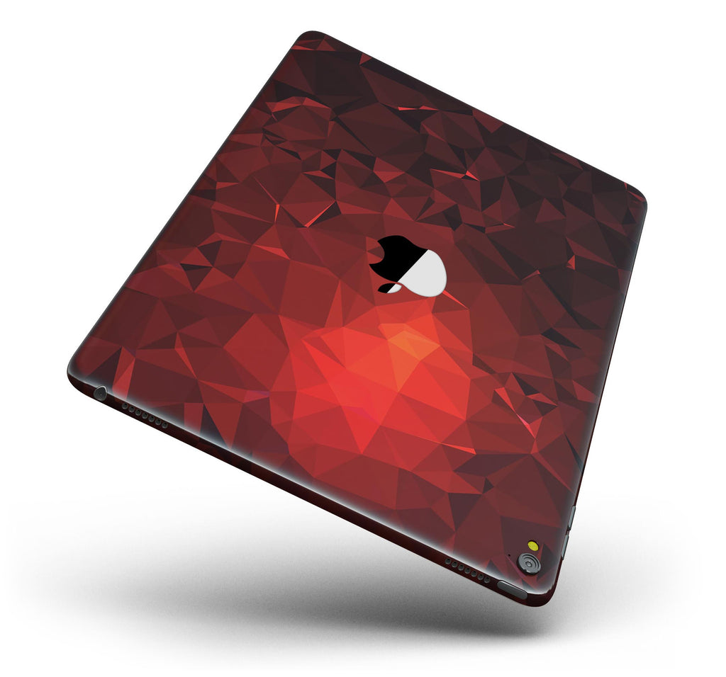 Red Orange Geometric V13 Full Body Skin for the iPad Pro (12.9" or 9.7 ...
