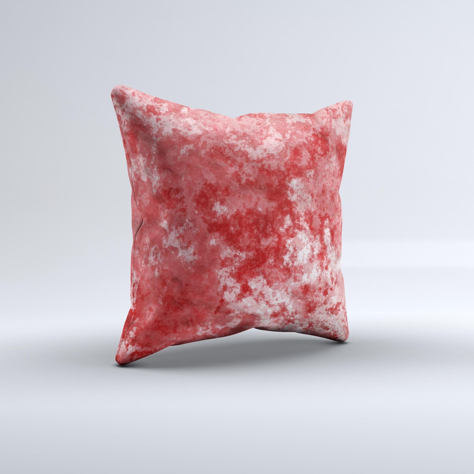 Red Splotted Paint Texture ink-Fuzed Decorative Throw Pillow – DesignSkinz