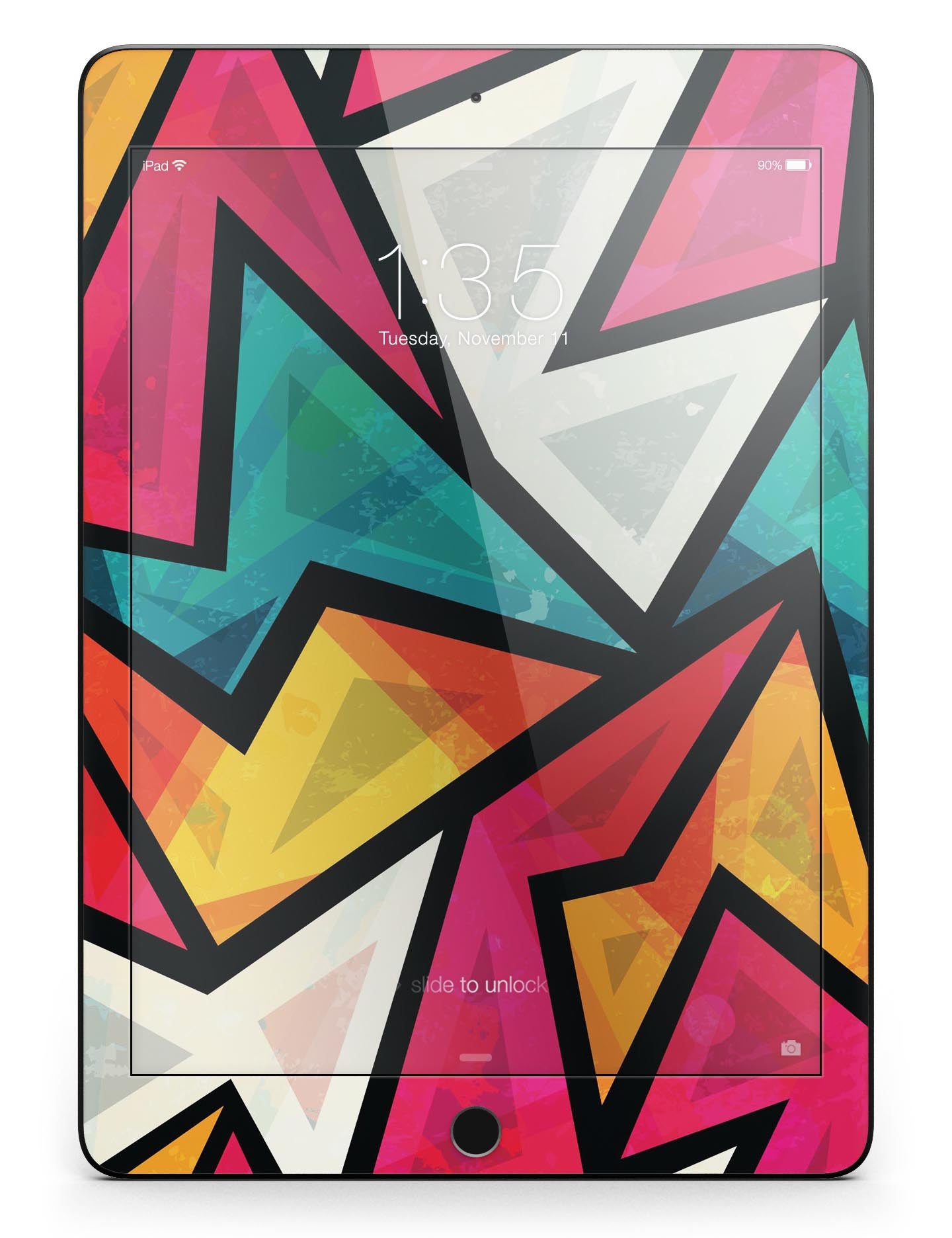 Retro Vector Sharp Shapes Full Body Skin for the iPad Pro (12.9" or 9 ...