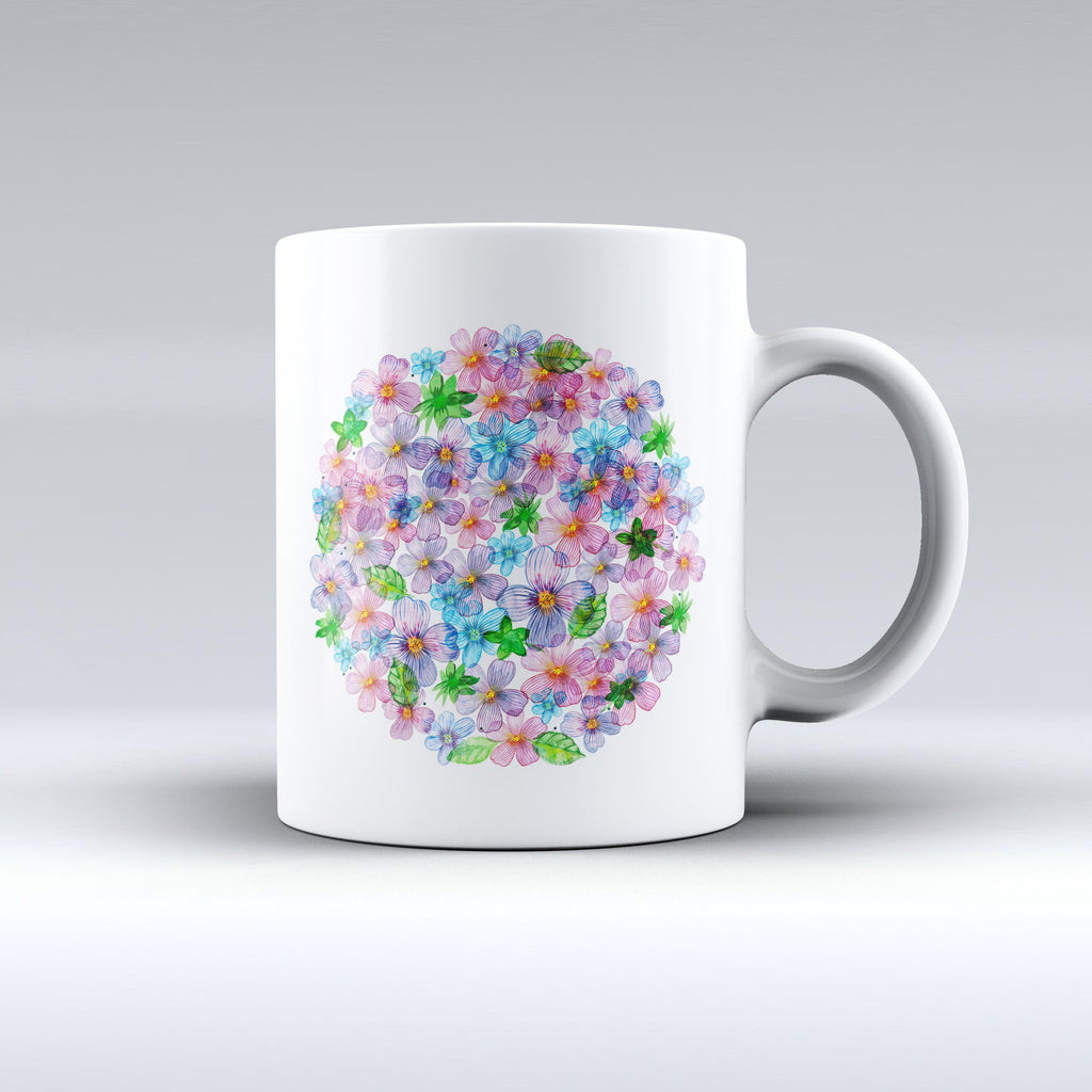 The Rounded Flower Cluster ink-Fuzed Ceramic Coffee Mug – DesignSkinz