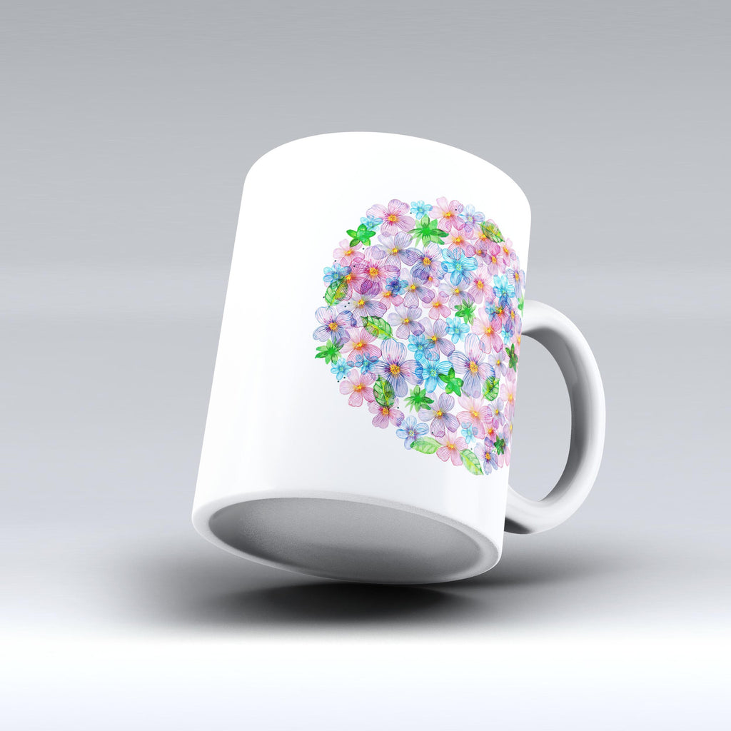The Rounded Flower Cluster ink-Fuzed Ceramic Coffee Mug – DesignSkinz