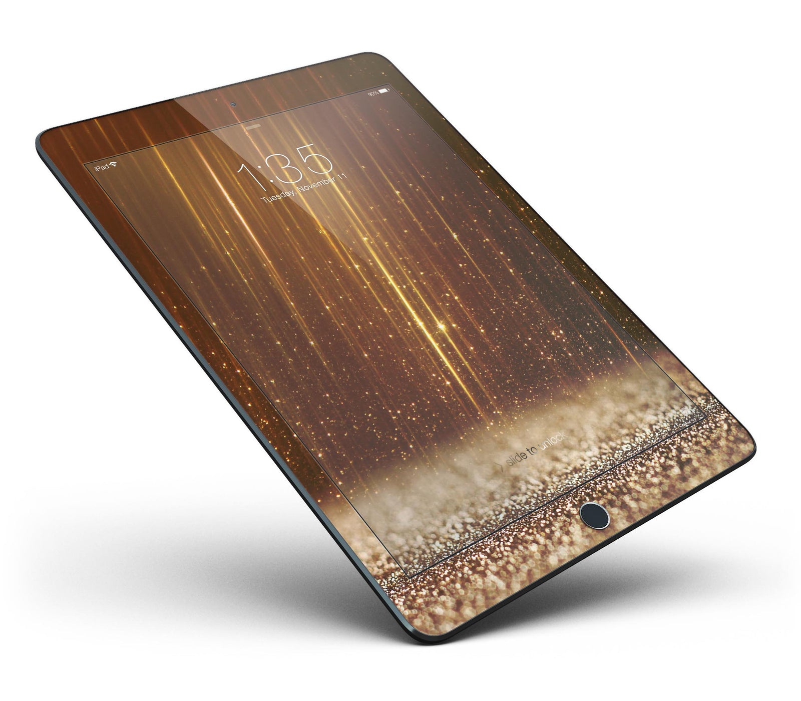 Scratched Gold Streaks Full Body Skin for the iPad Pro (12.9" or 9.7 ...