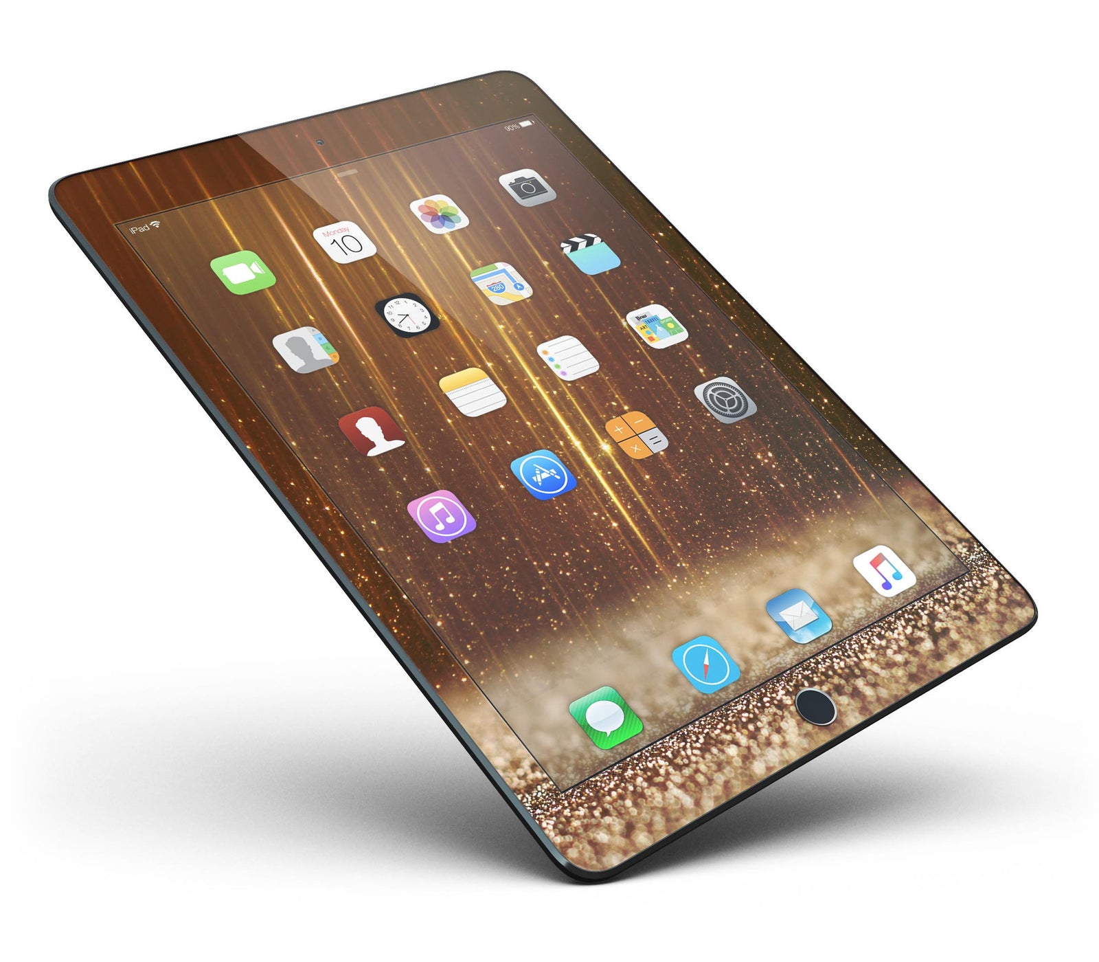 Scratched Gold Streaks Full Body Skin for the iPad Pro (12.9" or 9.7 ...