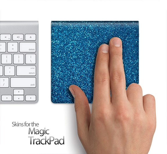 Blue Glitter Skin for the Apple Magic Trackpad – DesignSkinz