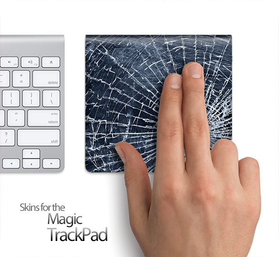 Shattered Glass Skin for the Apple Magic Trackpad – DesignSkinz