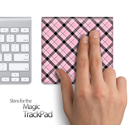 Pink Plaid Skin for the Apple Magic Trackpad – DesignSkinz