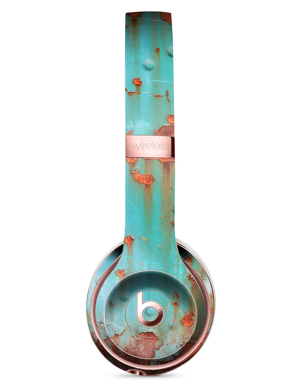 Teal Painted Rustic Metal Full-Body Skin Kit for the Beats by Dre Solo ...