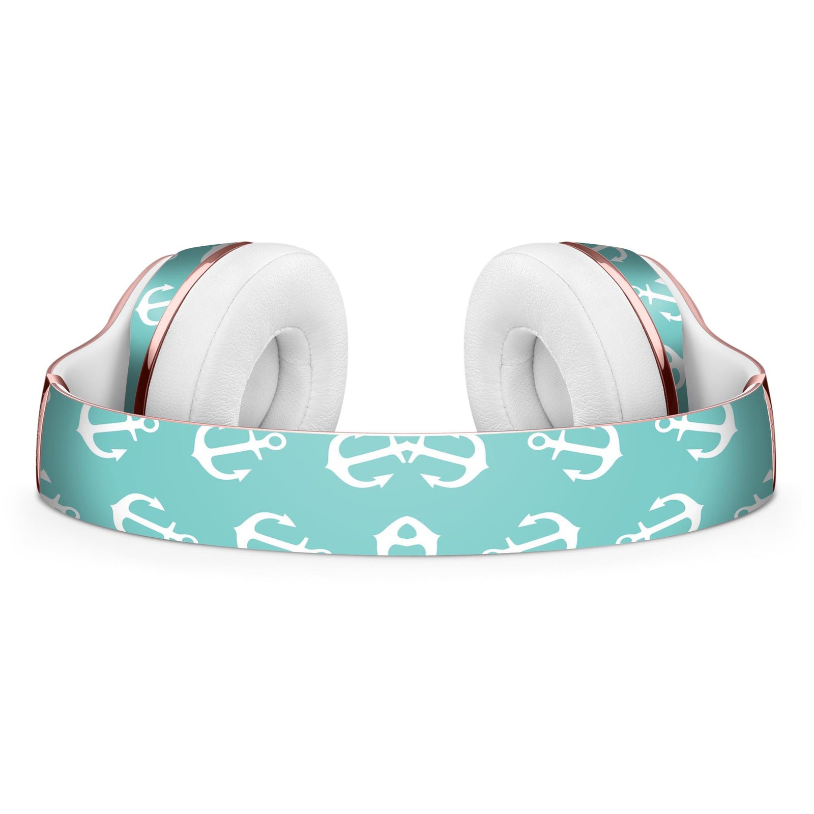 Teal and White Micro Anchors Full-Body Skin Kit for the Beats by Dre S ...