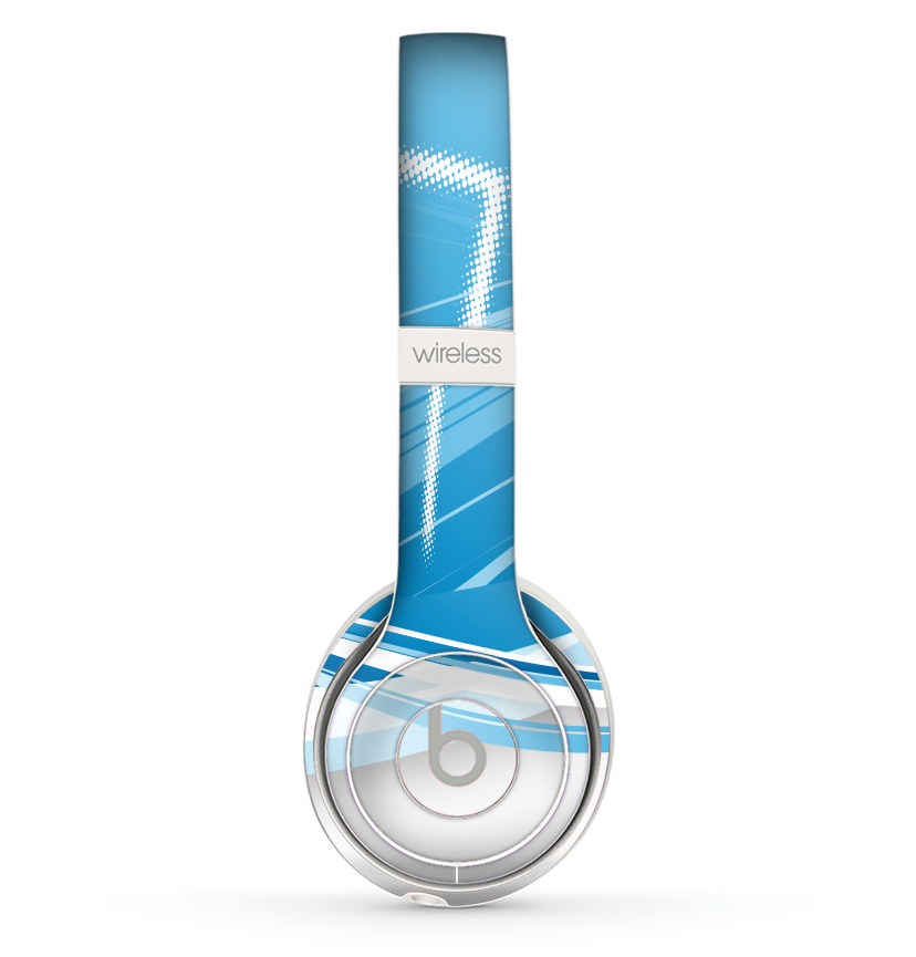 The Abstract Blue & White Future City View Skin Set for the Beats by D ...