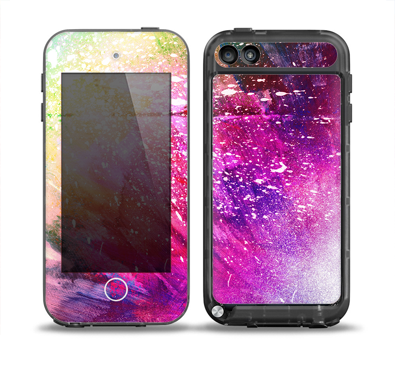 The Abstract Neon Paint Explosion Skin for the iPod Touch 5th Generati ...