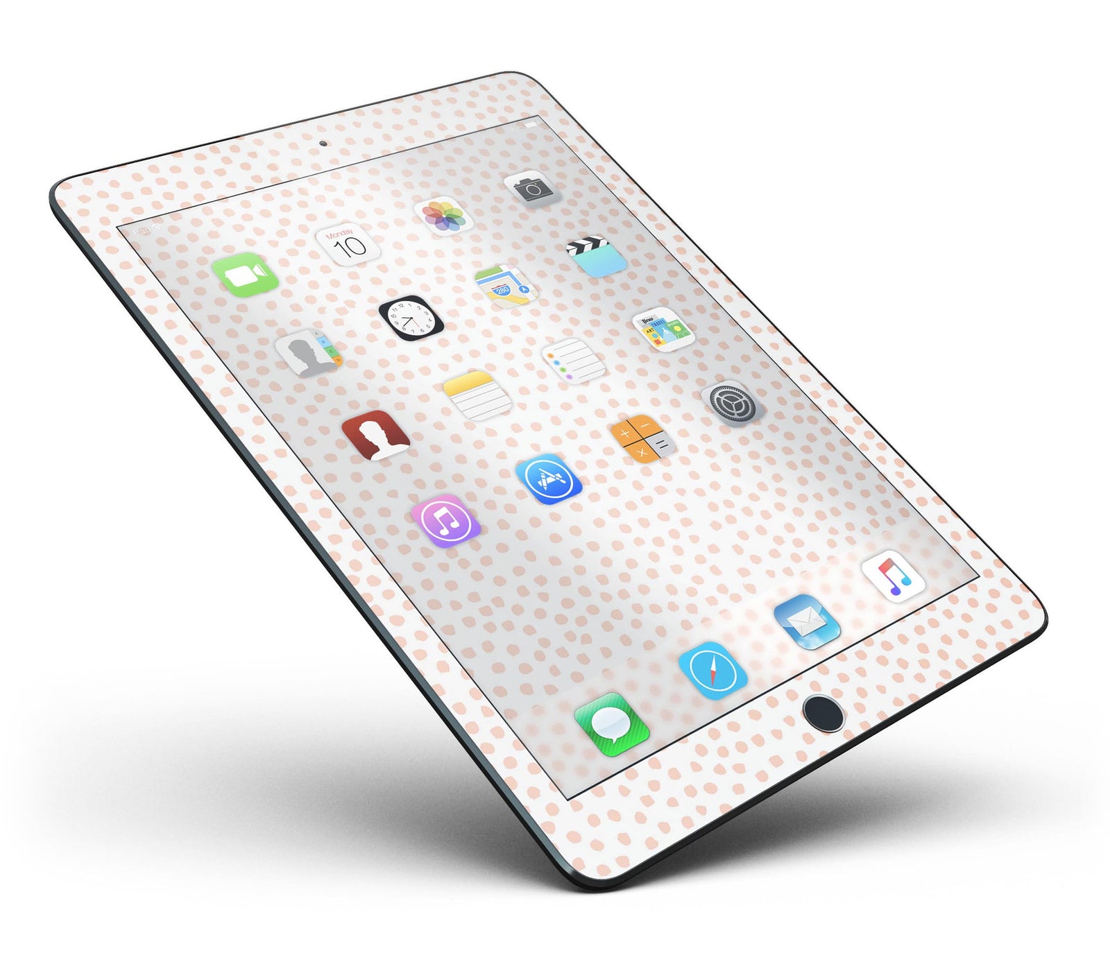The All Over Micro Pink Dotted Pattern Full Body Skin for the iPad Pro ...