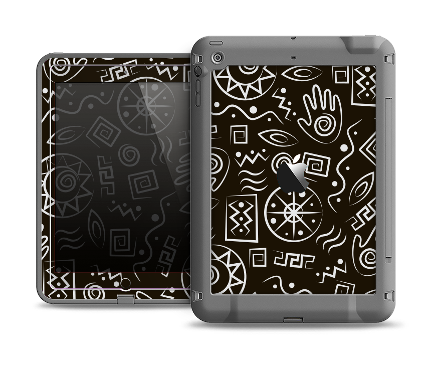 The Black and White Cave Symbols Apple iPad Air LifeProof Fre Case Ski ...