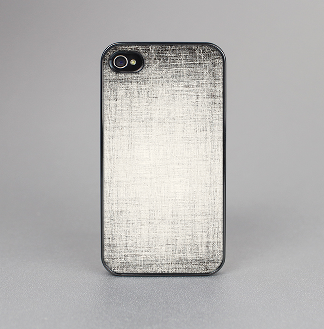 The Black and White Scratched Texture Skin-Sert for the Apple iPhone 4 ...
