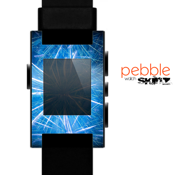 The Blue Fireworks Skin for the Pebble SmartWatch – DesignSkinz