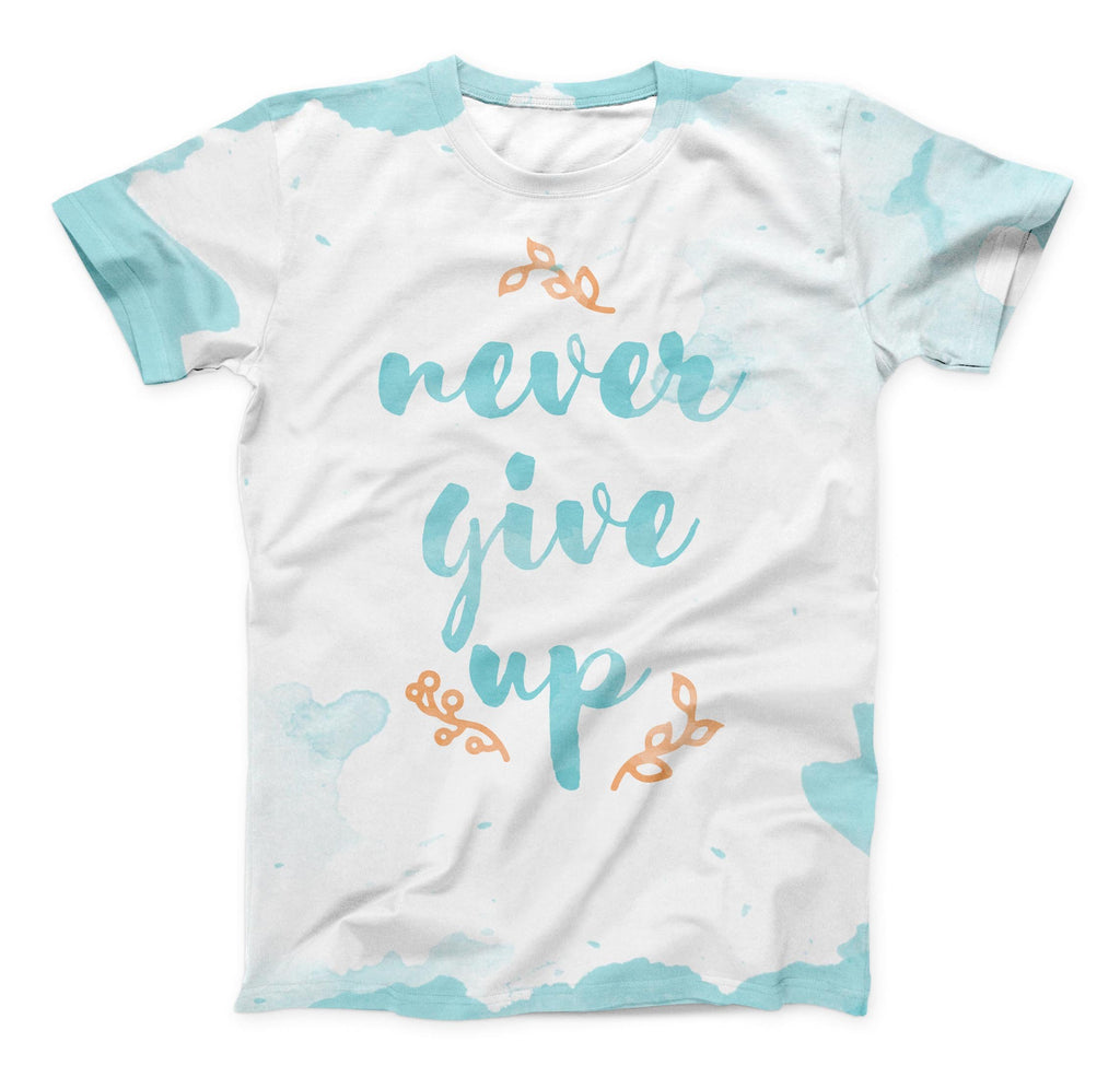 The Blue Soft Never Give Up ink-Fuzed Unisex All Over Full-Printed Fit ...