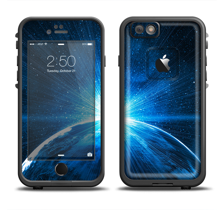 the bright blue earth light flash Apple iPhone 6/6s Plus LifeProof Fre ...