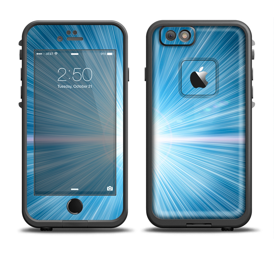 the bright blue light Apple iPhone 6/6s Plus LifeProof Fre Case Skin ...